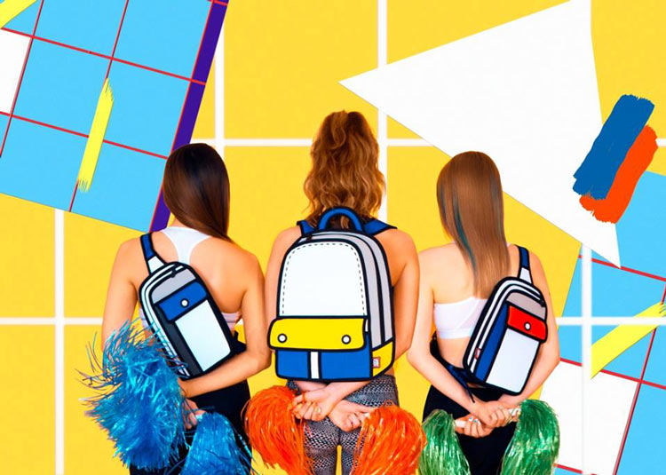 Cartoon Bags Designed To Look Like Cartoon Drawings
