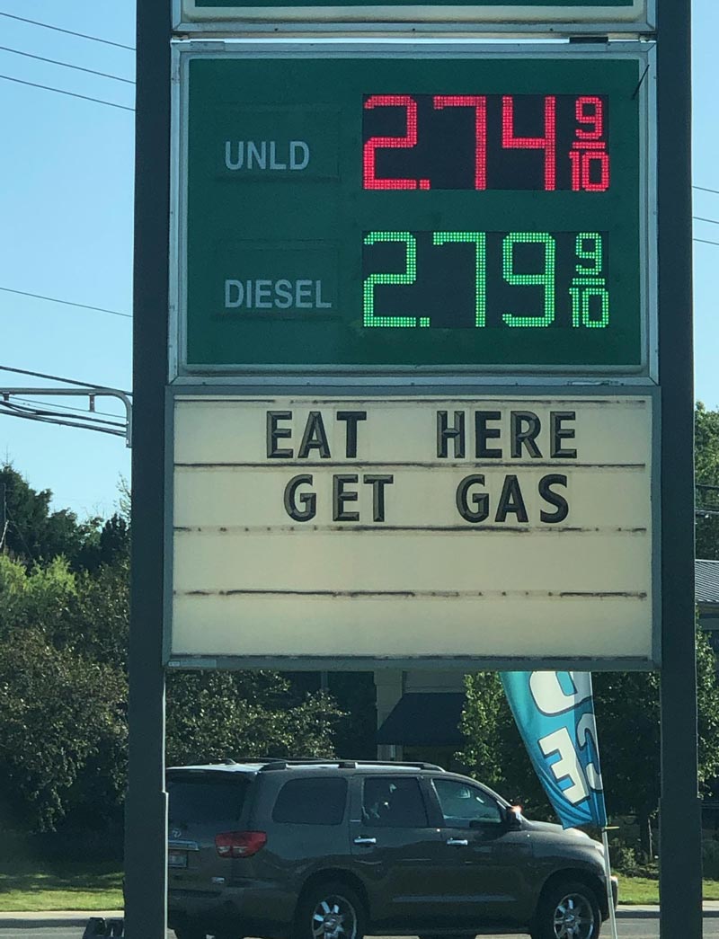 Eat here, get gas | Odd Stuff Magazine